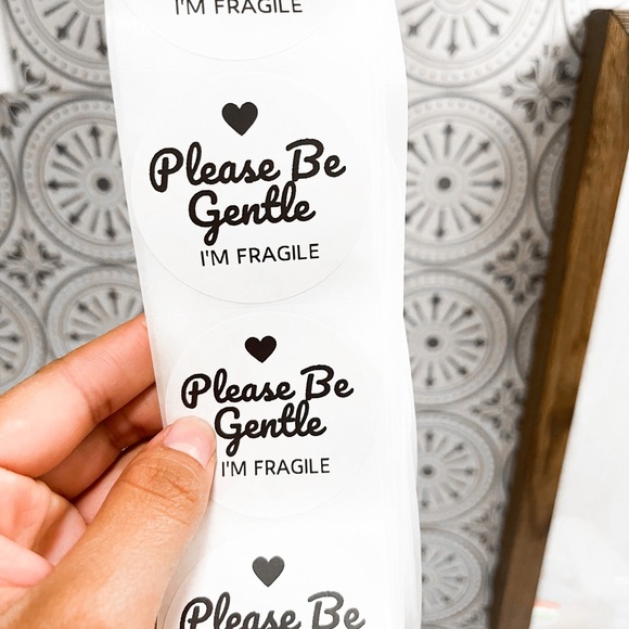 Office | 10 Shipping Suppliesplease Be Gentle Stickers | Poshmark